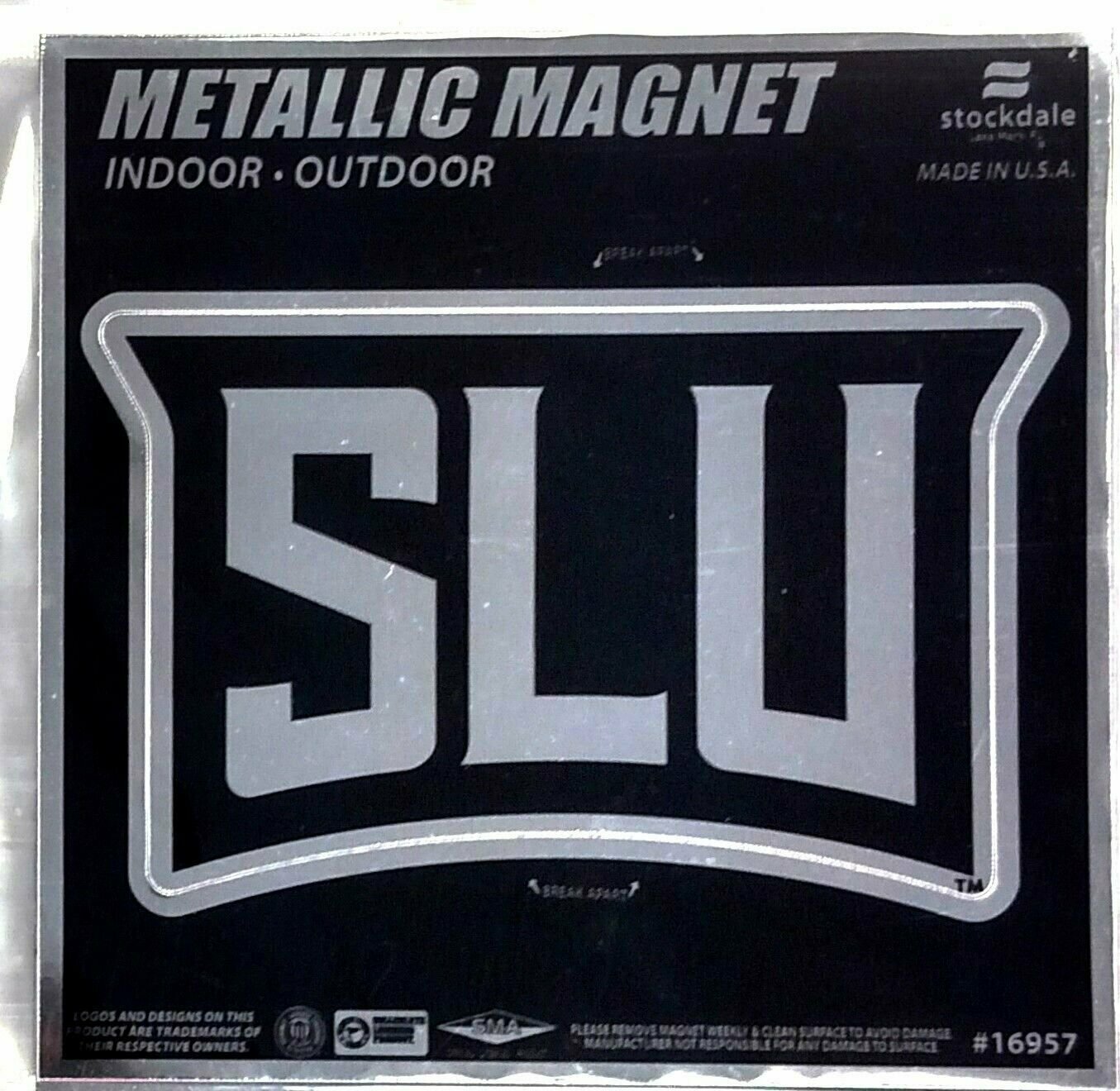 Saint Louis University Billikens 6 Inch Magnet Metallic Shimmer Design ...